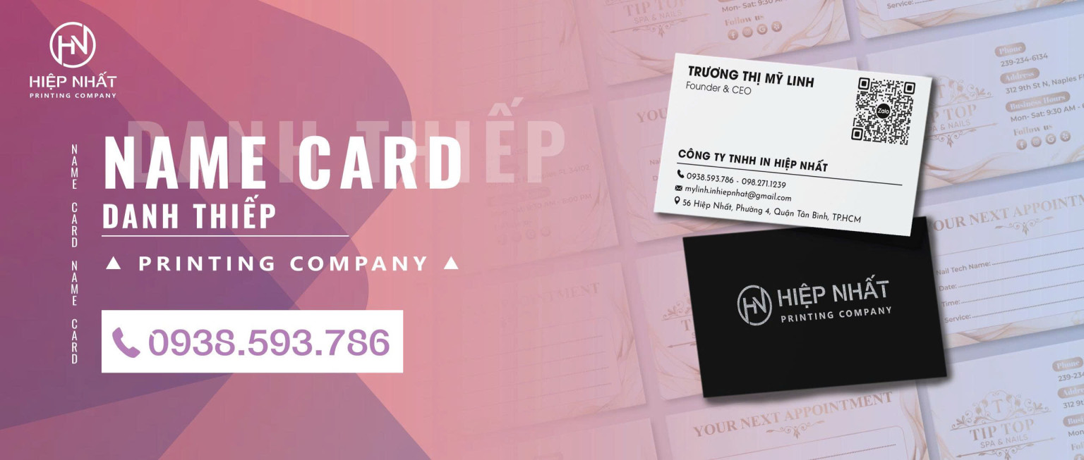 Dịch vụ in card visit, in name card chuyên nghiệp giá rẻ lấy liền TPHCM